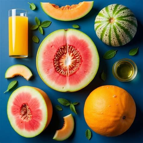 Free Refreshing Melon Medley Photo Watermelon Cantaloupe Melon