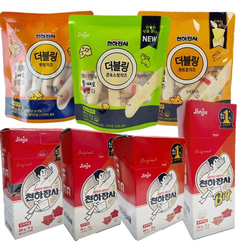 진주햄 천하장사 더블링 콰트로치즈 콘스윗치즈 뿌링치즈 오리지널 소세지 7종 간식 소시지 티몬