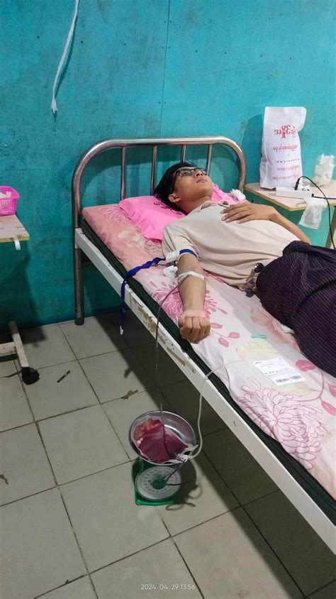 29 4 2024 အနှိုင်းမဲ့ မေတ္တာ သွေးနှင့်အောက်စီဂျင် အခမဲ့ကူညီမှုအသင်းမ