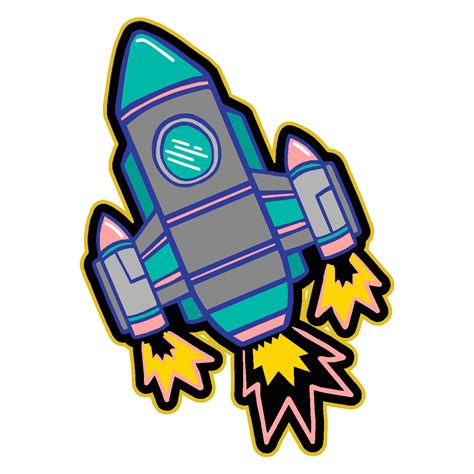 Spaceship Vinyl Sticker Decal Sticker Planet