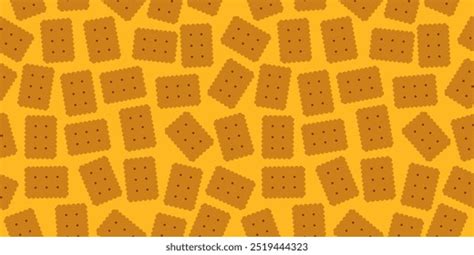 Cute Cookie Seamless Pattern Background Biscuits Stock Vector Royalty