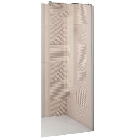 Simple Bathroom Tempered Glass Bath Screen Frameless Fixed Partition