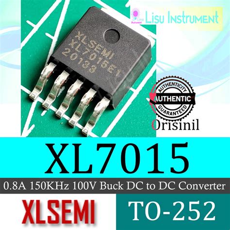 Jual XL7015 XL7015E1 0.8A 150KHz 100V Buck DC to DC Converter TO-252 ...