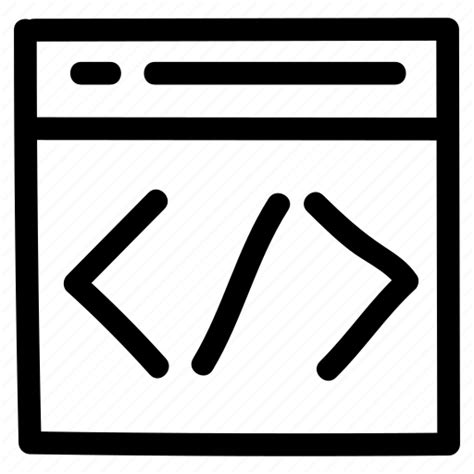 Browser Code Coding Developers Html Program Web Icon