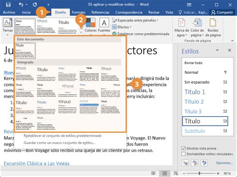 Aplicar Y Modificar Estilos Customguide