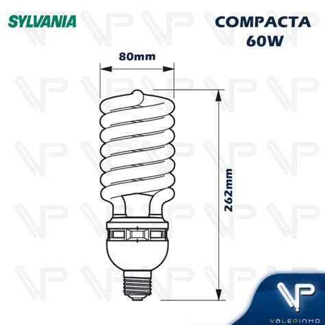 LÂMPADA COMPACTA ESPIRAL HO 60W 220V 6500K BR FRIO E27 Valepinho