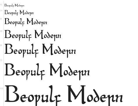 Free Font Beowulf Modern By Black Pirate