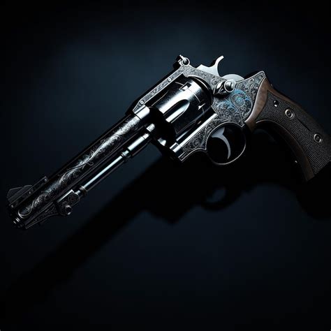 Premium Photo Revolver Gun In Dark Background
