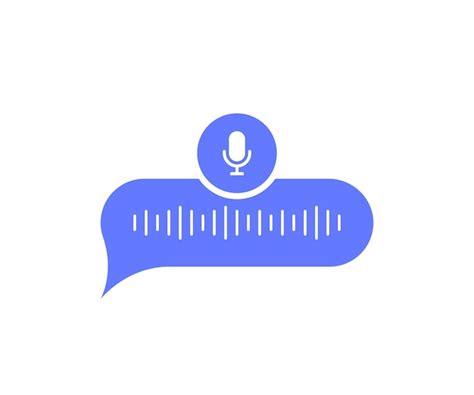 Premium Vector Voice Messages Bubble Icon With Sound Wave And