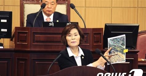 김성희 광양시의원 옥곡 묵백지구 조성사업 표류 지적