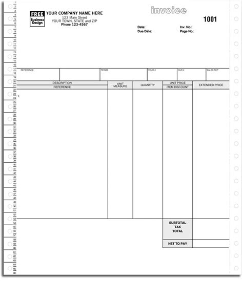 Daceasy Invoices Continuous Service Invoice