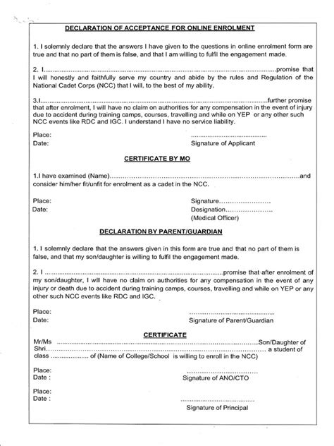 Enrolment Form Online Pdf