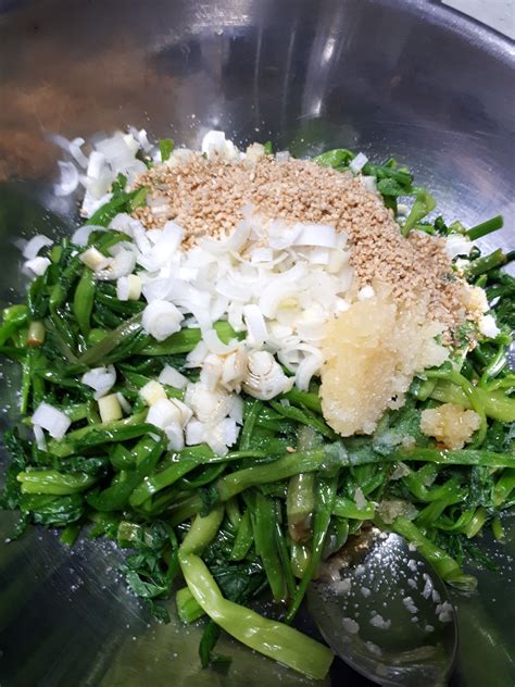 나물반찬 미나리나물무침