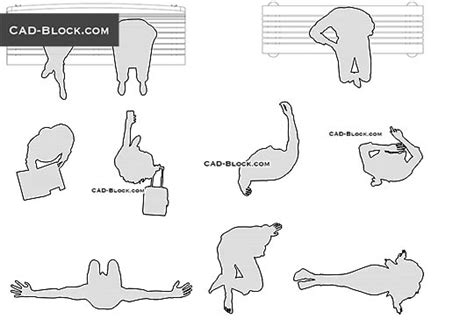 Person Top View Cad Block Autocad File Dwg Download