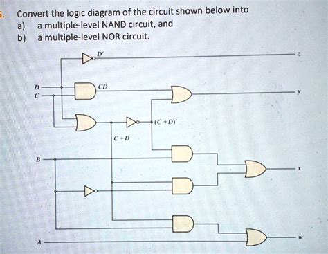 solved convert the logic diagram of the circuit shown below into a a