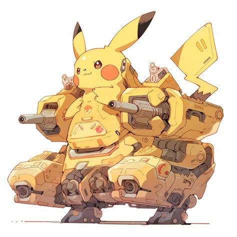 Premium Photo Pikachu Bot The Adorable Robotic Png Tuber