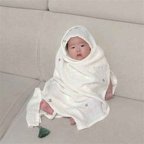 거즈블랭킷 아기 여름이불 감성 자수 모달거즈이불 네이버 블로그