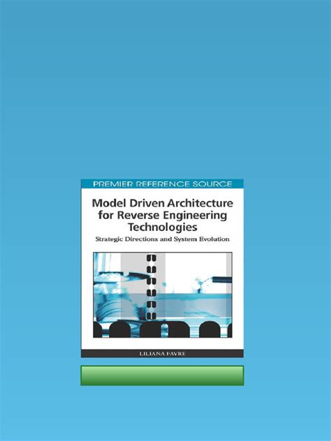 Ebook Model Driven Architecture For Reverse Engineering Technologies