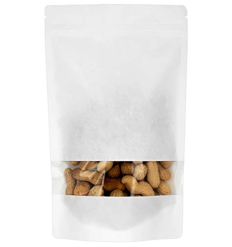 Sac DoyPack avec fermeture et fenêtre Blanc 16 8x26cm 50 Utés