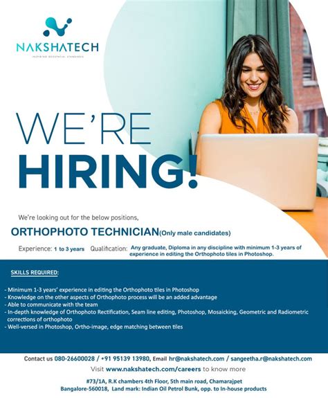 Nakshatech Pvt Ltd On Linkedin Freshersjob Orthophoto Nakshajobs