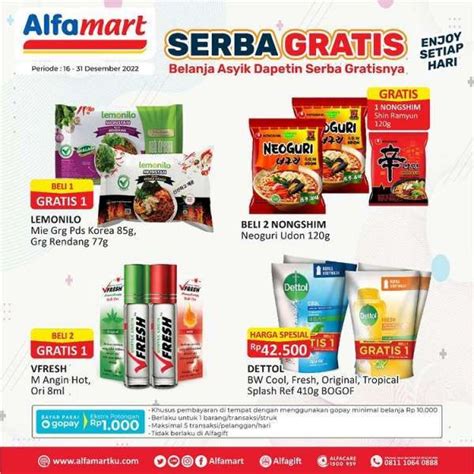Katalog Harga Promo Alfamart Desember Promo Serba Gratis Terbaru