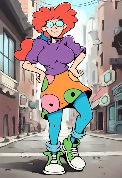 Rule 34 Ai Generated Big Breasts Disney Looking At Viewer Pepper Ann Pepper Ann Pearson Smile
