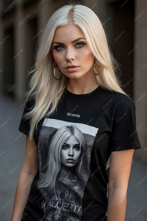 Premium Photo Photorealisticphoto Of A Metalcore Girl One Tattoo On