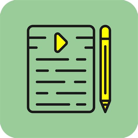 Script Writing Vector Icon Design 21073431 Vector Art At Vecteezy