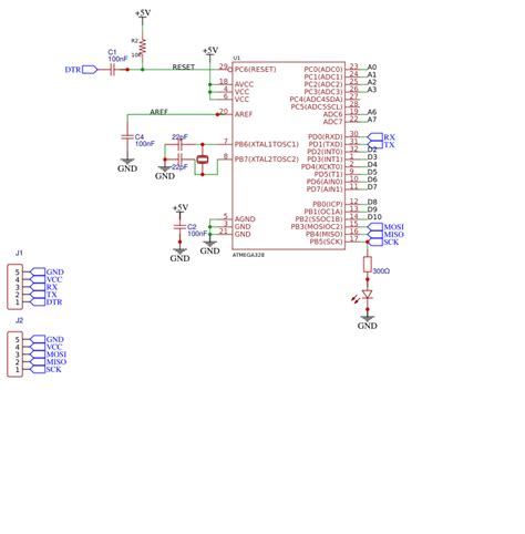 Arduino Promini Resources Easyeda