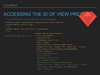 Android Testing Calabash PPT