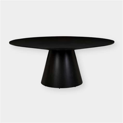 Globe West Classique Round Dining Table Matte Dark Oak Norsu Interiors