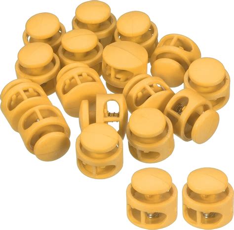 Dia Cord Locks Pack Round Double Hole Stopper Fastener Slider For Drawstring Bag Clothing Shoes