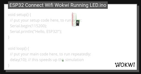 ESP Connect Wifi Wokwi Running LED Ino Wokwi Arduino And ESP Simulator