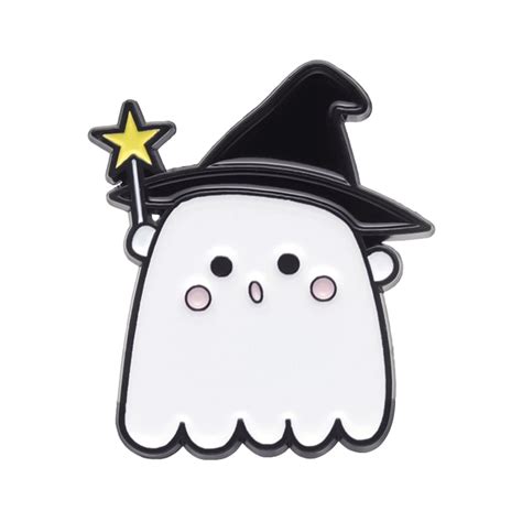 Ghost Spooky Wizard Enamel Pin Distinct Enamel Pins