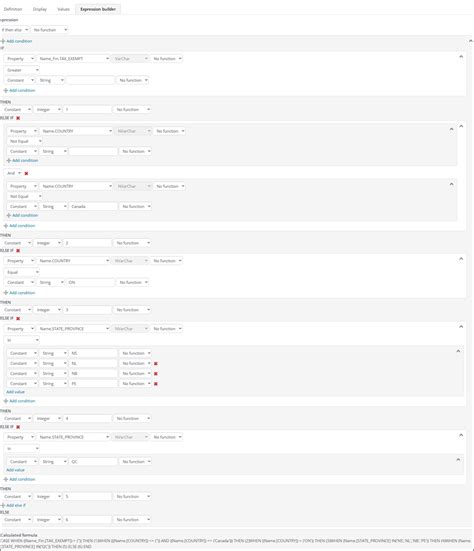 Using The Expression Builder