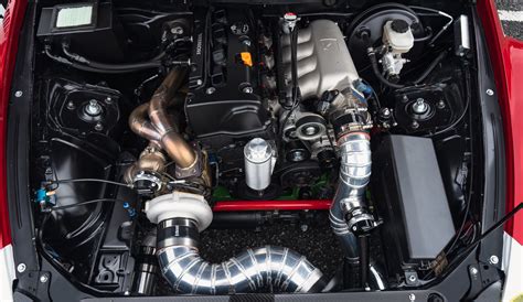 Someone Really Stuffed A Turbocharged Honda K20 Engine In A Mazda Rx 8
