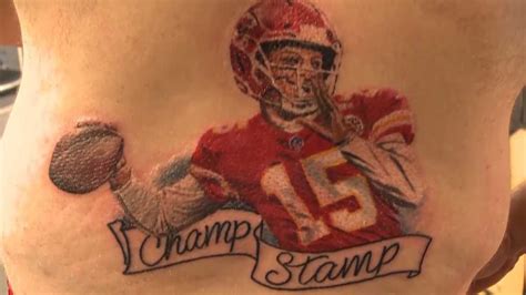 Chiefs Fan Gets Tattoo Of Quarterback Patrick Mahomes Calls It Champ