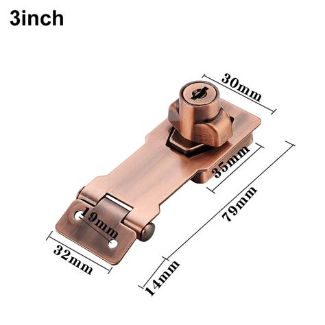 Locks Keyed Locking Hasp Locks With Keys And Screws Thick Door Safety