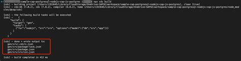 run and deploy sap cap node js or java with post sap community