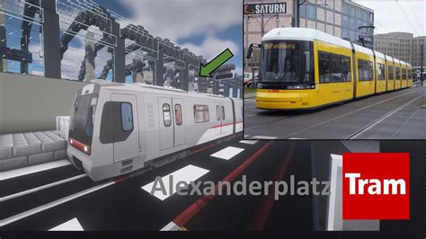 Berliner S Bahn In Minecraft Folge 8 Alexanderplatz Tram Youtube