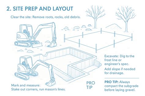 Sketch Building With Foundation