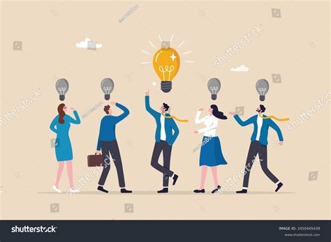 Solution Expert Solving Problem Leader Giving Stock Vector Royalty
