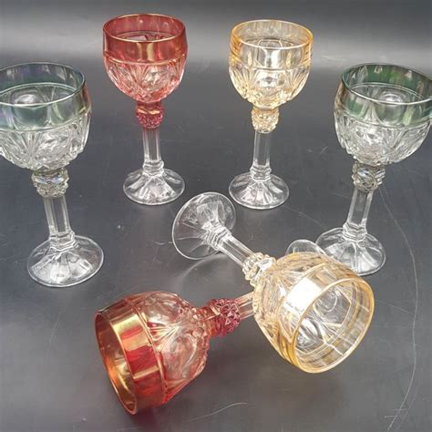 Nachtmann Wine Glass 6 Amaris Napoleon Crystal Cordial