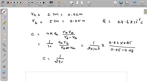 Solved An Isolated Spherical Capacitor Whose Radius Is 7 Cm And Has A Charge Of 4 Nc How Much