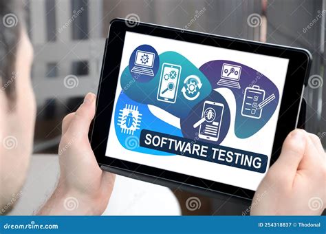 Software Testing Concept On A Tablet Stock Illustration Illustration