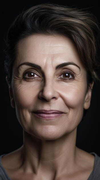 Premium Ai Image Close Woman Face Model Portrait