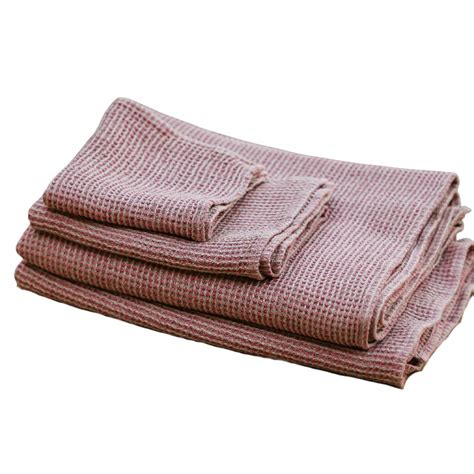 Ręcznik Do Sauny łazienki Damski Męski 30x30 Natural 100 Len Wafel