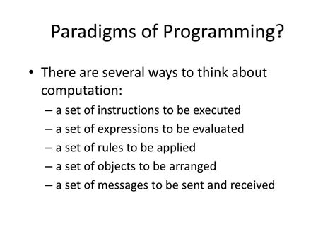 Ppt 314450 Programming Paradigms Powerpoint Presentation Free