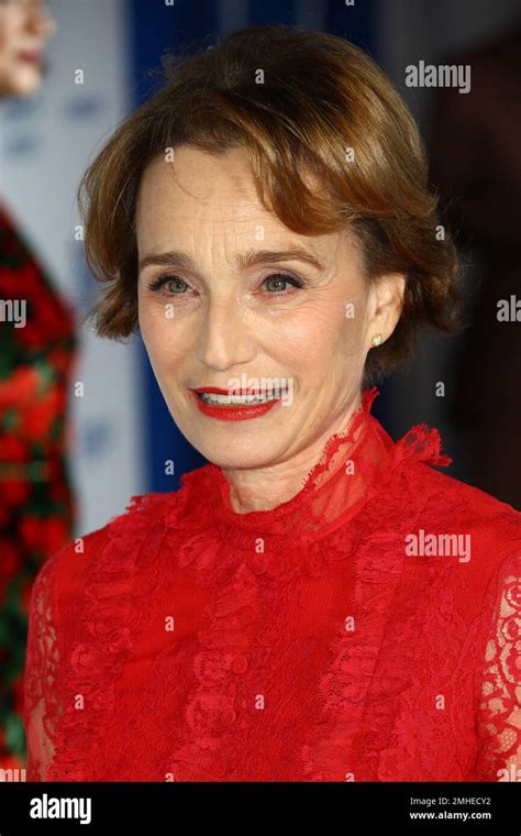 Actress Kristin Scott Thomas Poses For Photographers Upon Arrival At
